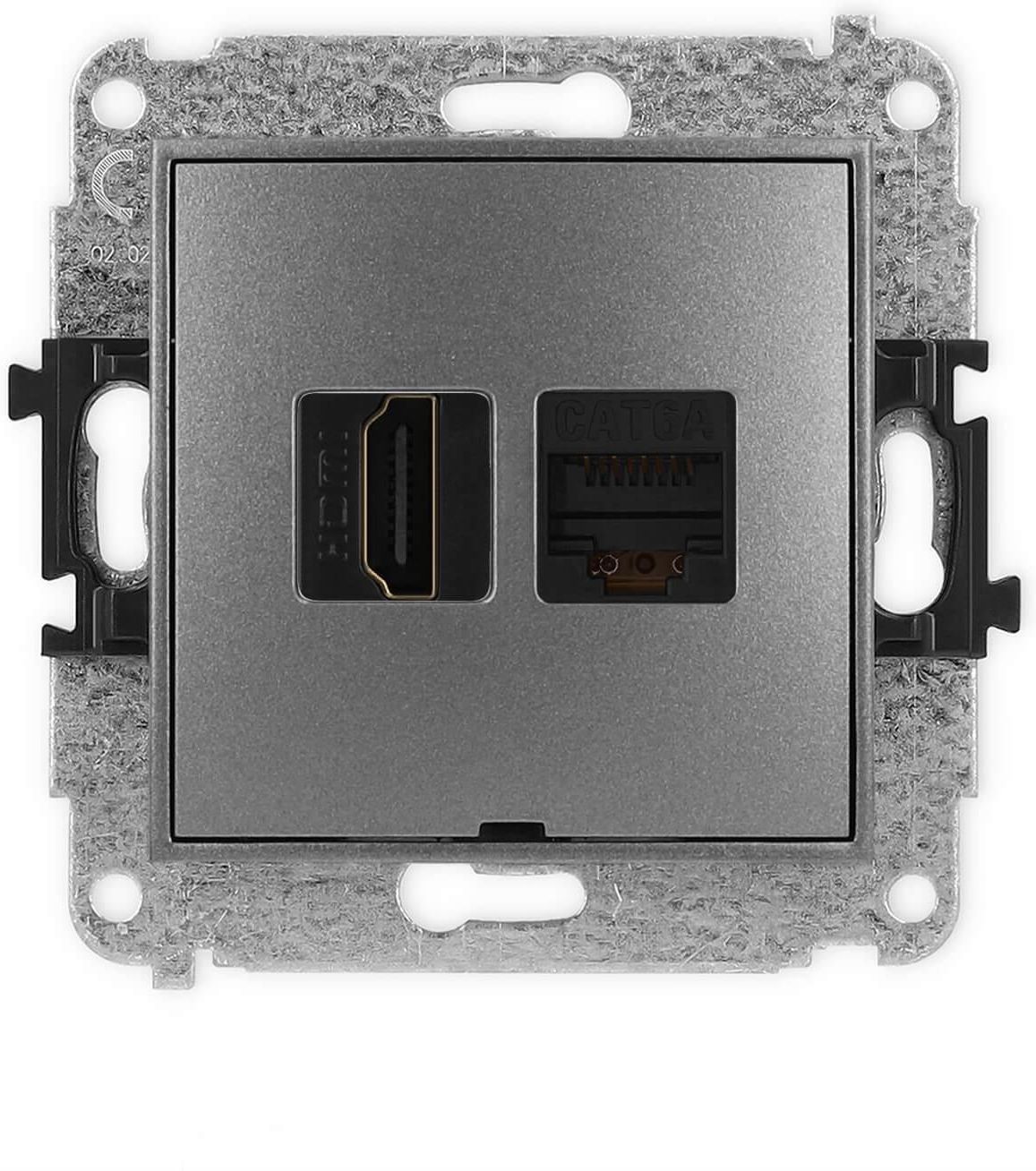Gniazdo Elektryczne Karlik Gniazdo Hdmi 2 0 Komputerowe 1Xrj45 Gniazdo Elektryczne Karlik Gniazdo Hdmi 2 0 Komputerowe 1Xrj45