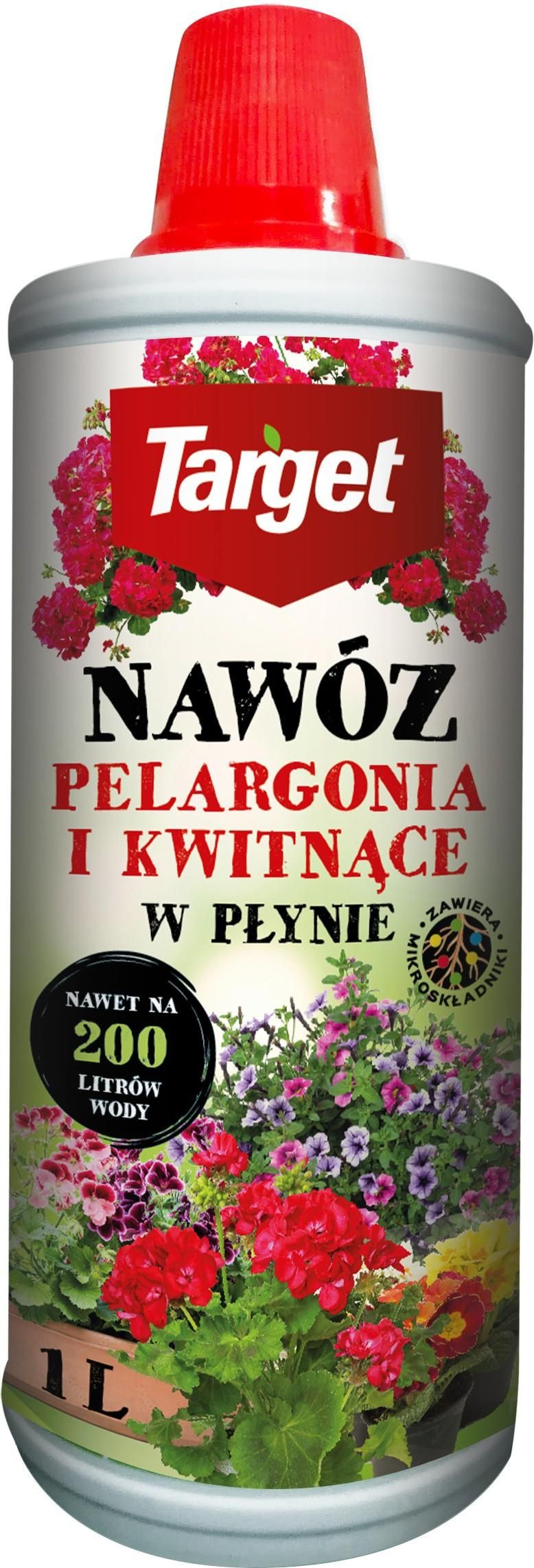 Nawóz Nawóz W Płynie Do Pelargonii I Roślin Kwitnących Target 1L - Ceny i opinie - Ceneo.pl