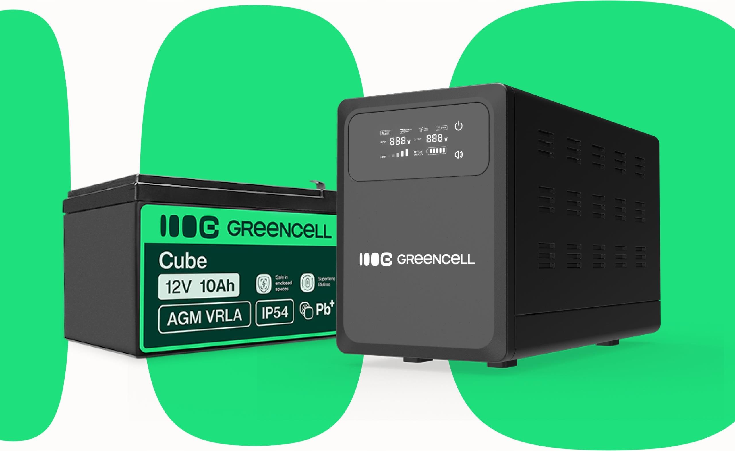 Zasilacz UPS Green Cell Ups Zasilacz Awaryjny 1500VA 1000W Powercore ...