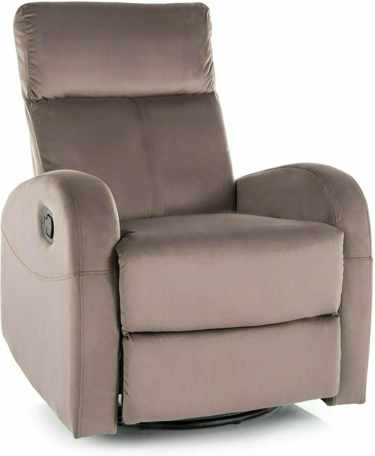 Signal Meble Fotel Rozkładany Olimp Velvet Bluvel 38 Cappuccino ...