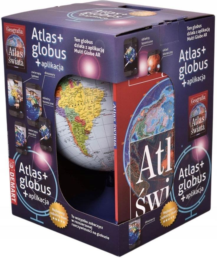 Pakiet Globus Interaktywny Z Aplikacją Atlas Geograficzny 2025 Dla ...