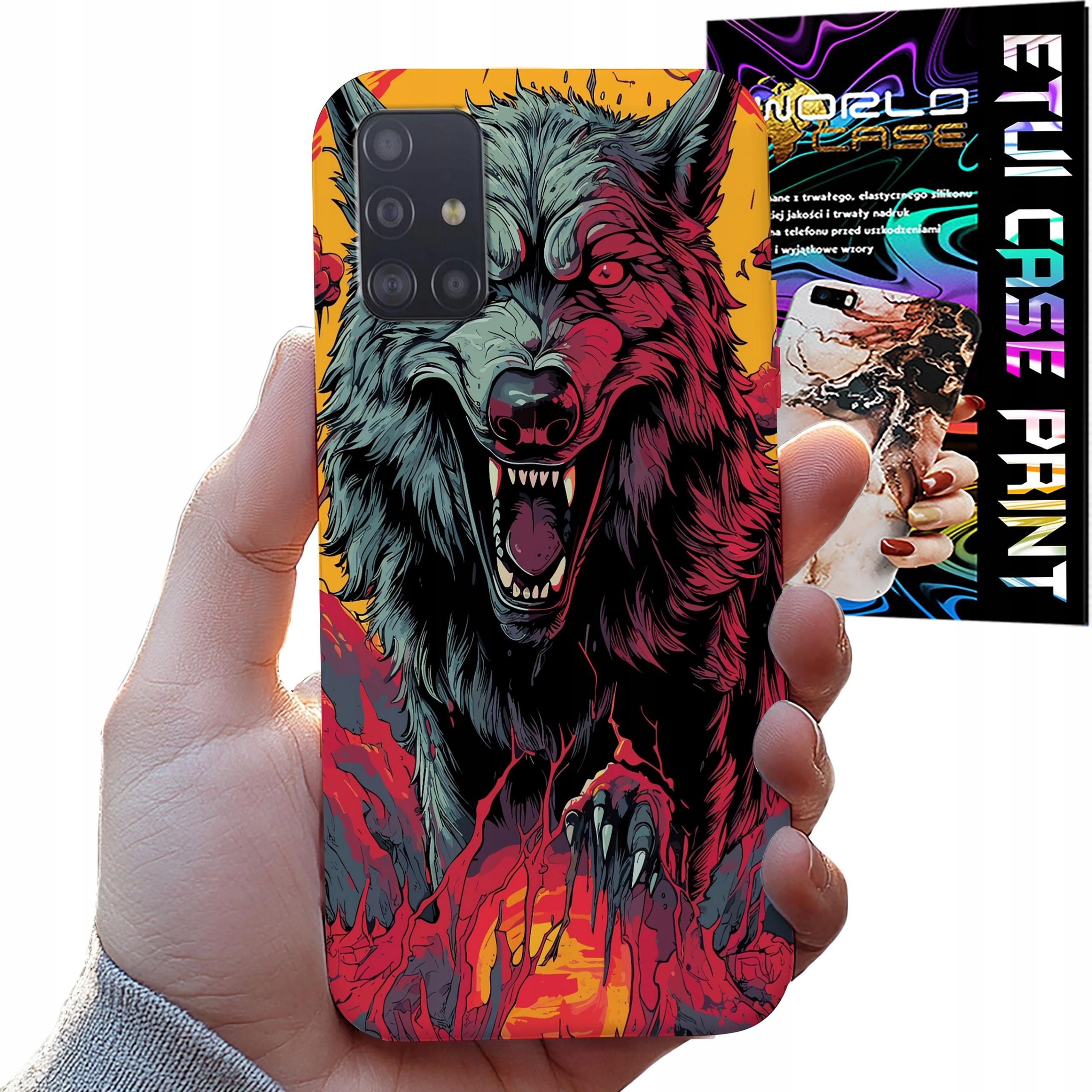 World Case Etui Do Samsung Galaxy A51 Groźny Wilk Watacha Folia - Etui ...