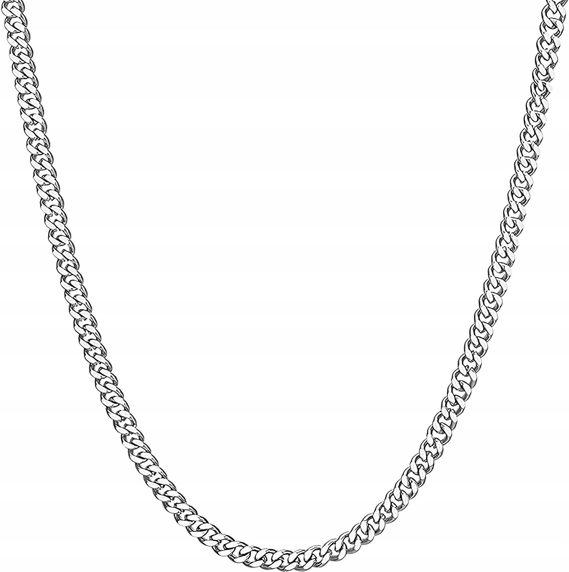 Męski Kubański Naszyjnik Stal Nierdzewna 316L 6 mm 61 cm Srebrny - Ceny i opinie - Ceneo.pl