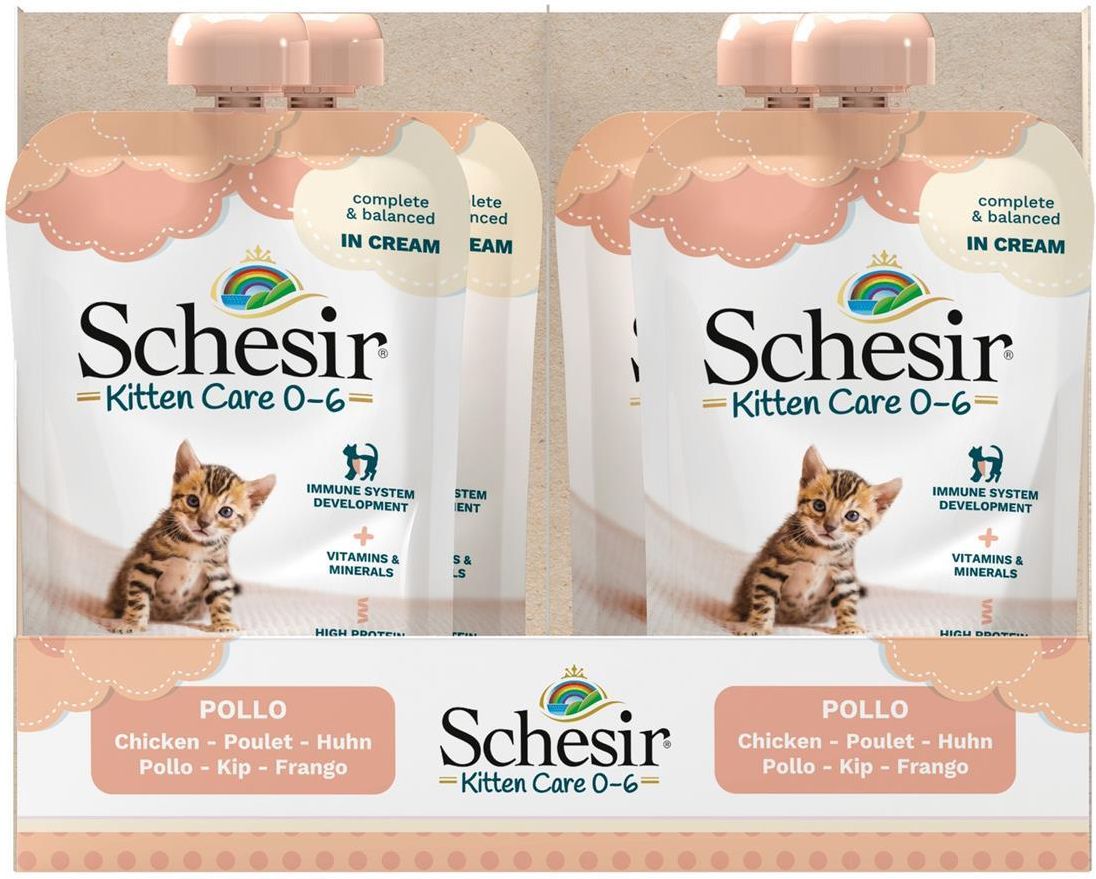 Karma Schesir Cat Kitten Kurczak W Kremie 150G - Ceny i opinie - Ceneo.pl