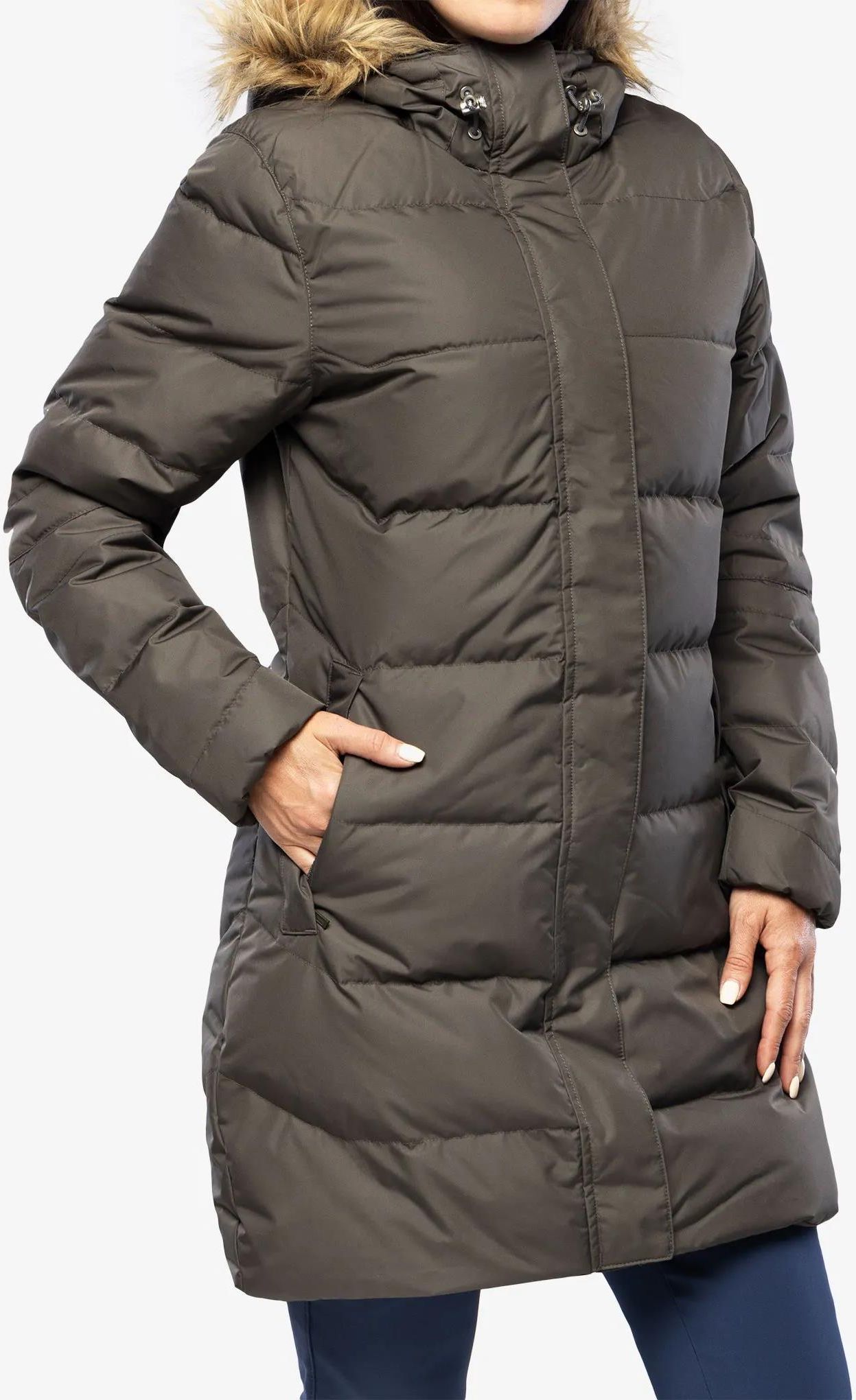 Płaszcz puchowy damski Helly Hansen Aden Down Parka - beluga - Ceny i ...