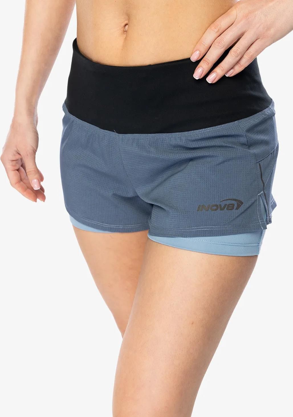 Spodenki Do Biegania Damskie Inov-8 Trailfly Ultra 3 2In1 Short - Slate/Blue Grey - Ceny i ...