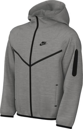 Nike Chłopcy Tech Fleece Fz-Pd Kurtka Dk Grey Heather/Black/Black 146/ ...