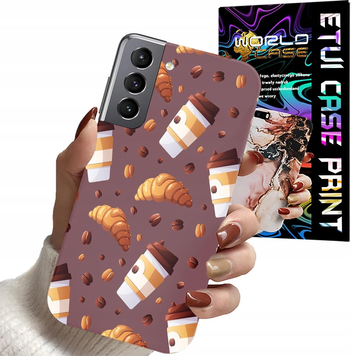 Etui Do Samsung Galaxy S21 Fe Kawa Fan Coffee Szkło - Etui na telefon ...