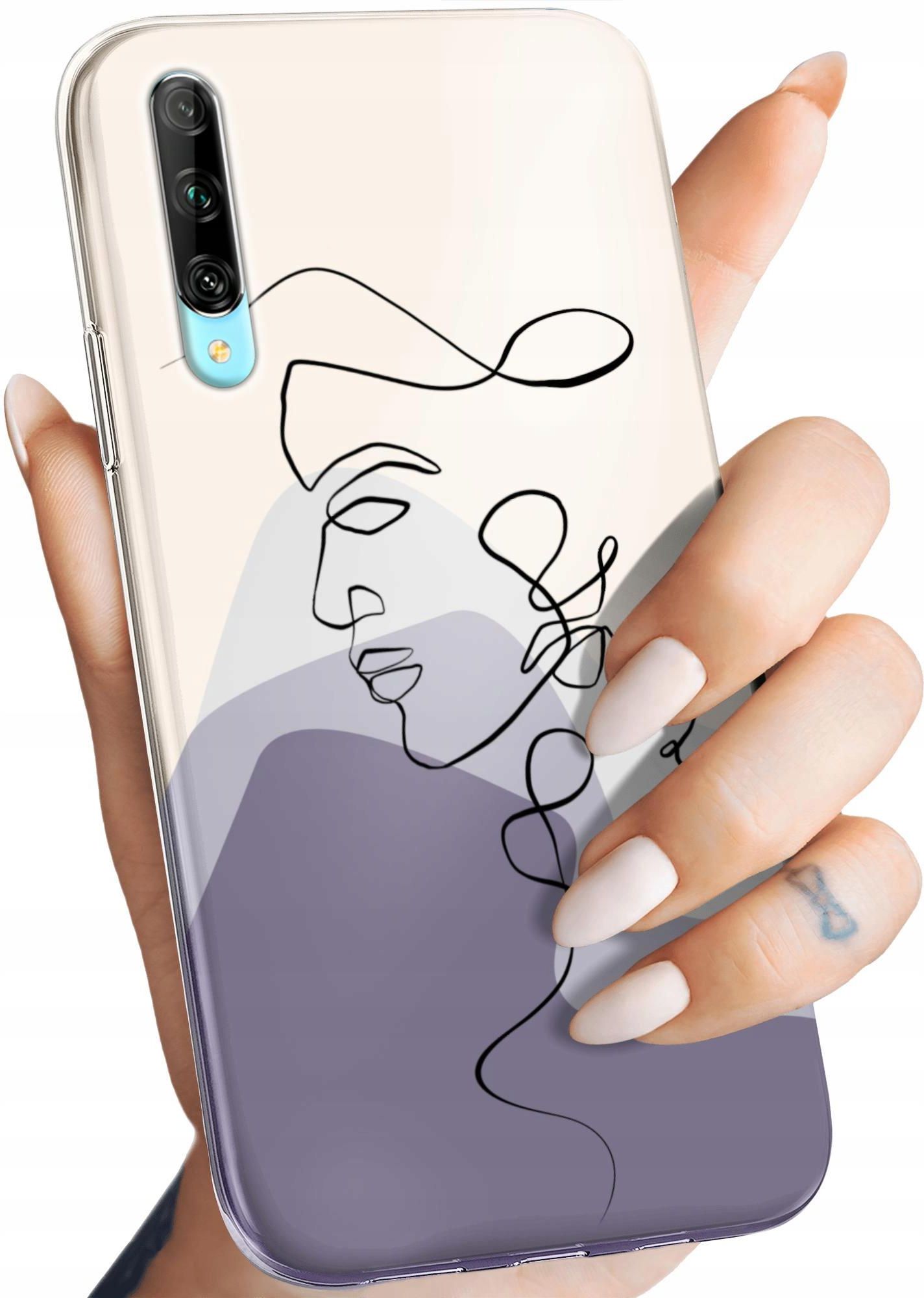 Hello Case Etui Do Huawei P Smart Pro Honor Y9S Continuous Line Art ...
