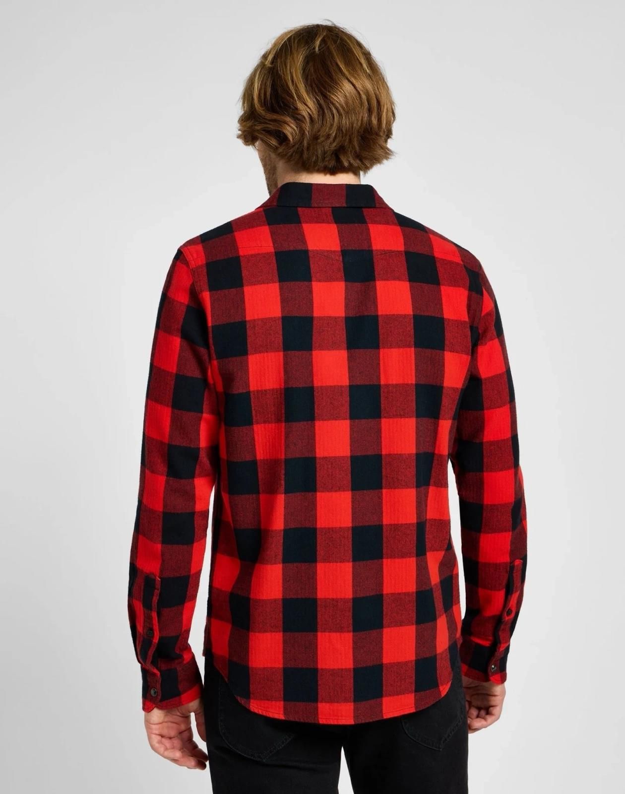 LEE CLEAN WESTERN SHIRT TRUE RED 112355748 - Ceny i opinie - Ceneo.pl