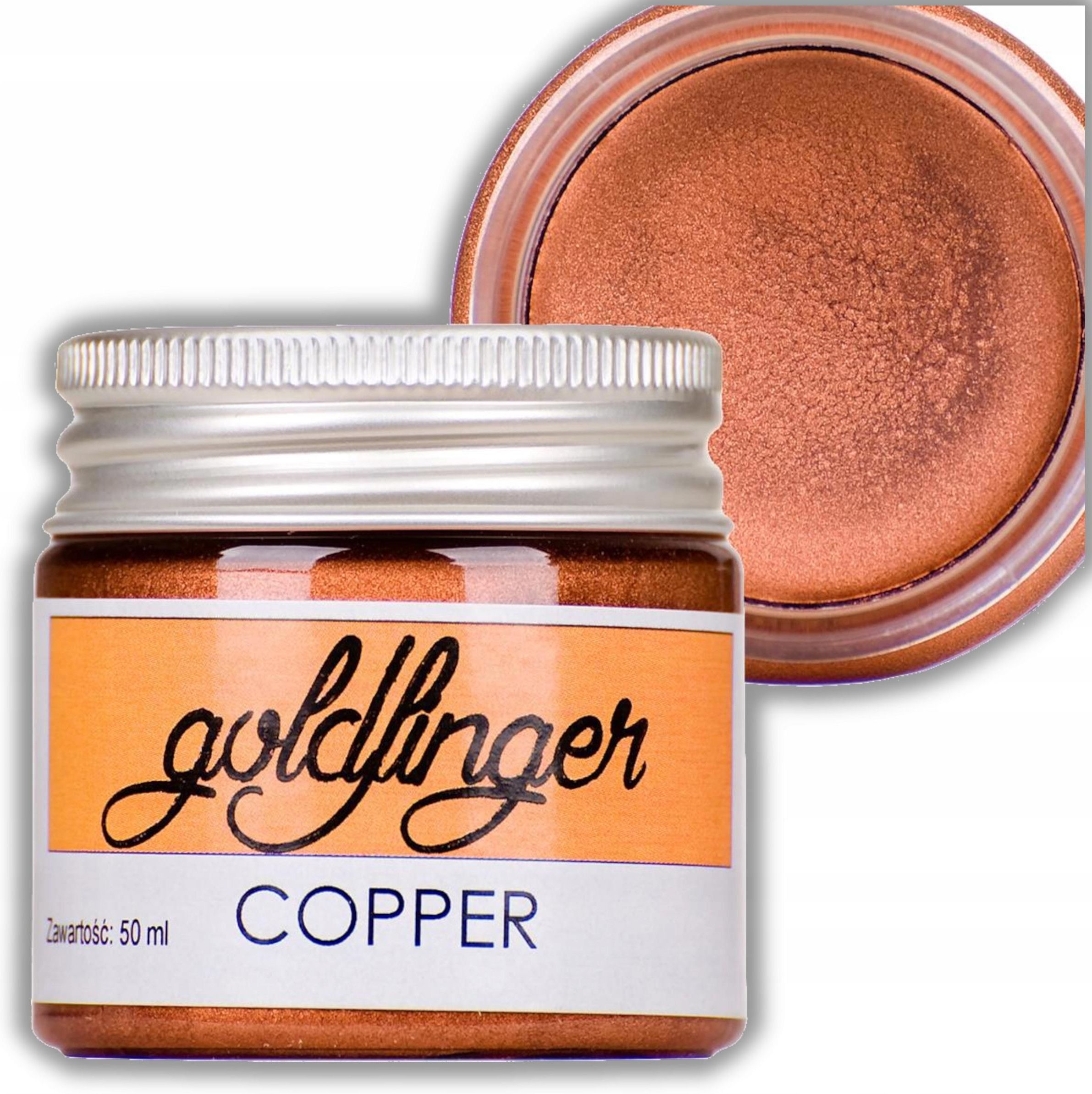 Pasta Pozłotnicza Kolor Miedziany Copper Wosk Dekoracyjny Goldfinger 50 ...