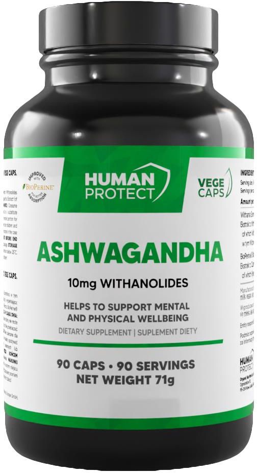 Kapsułki Human Protect Ashwagandha 666mg 90szt. - Opinie i ceny na Ceneo.pl