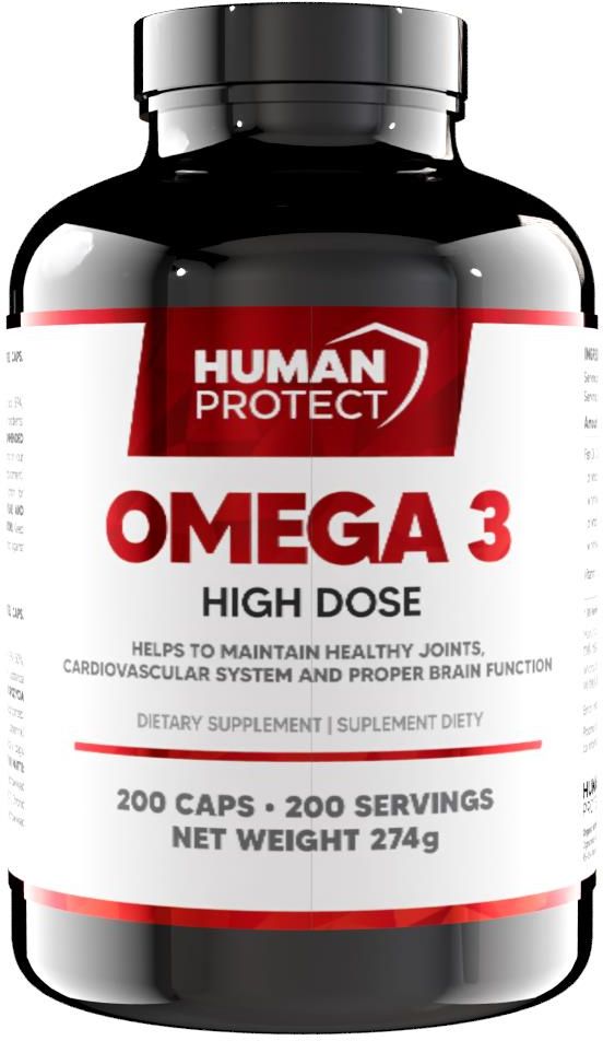 Human Protect Omega 3 High Dose 200kaps. - Opinie i ceny na Ceneo.pl