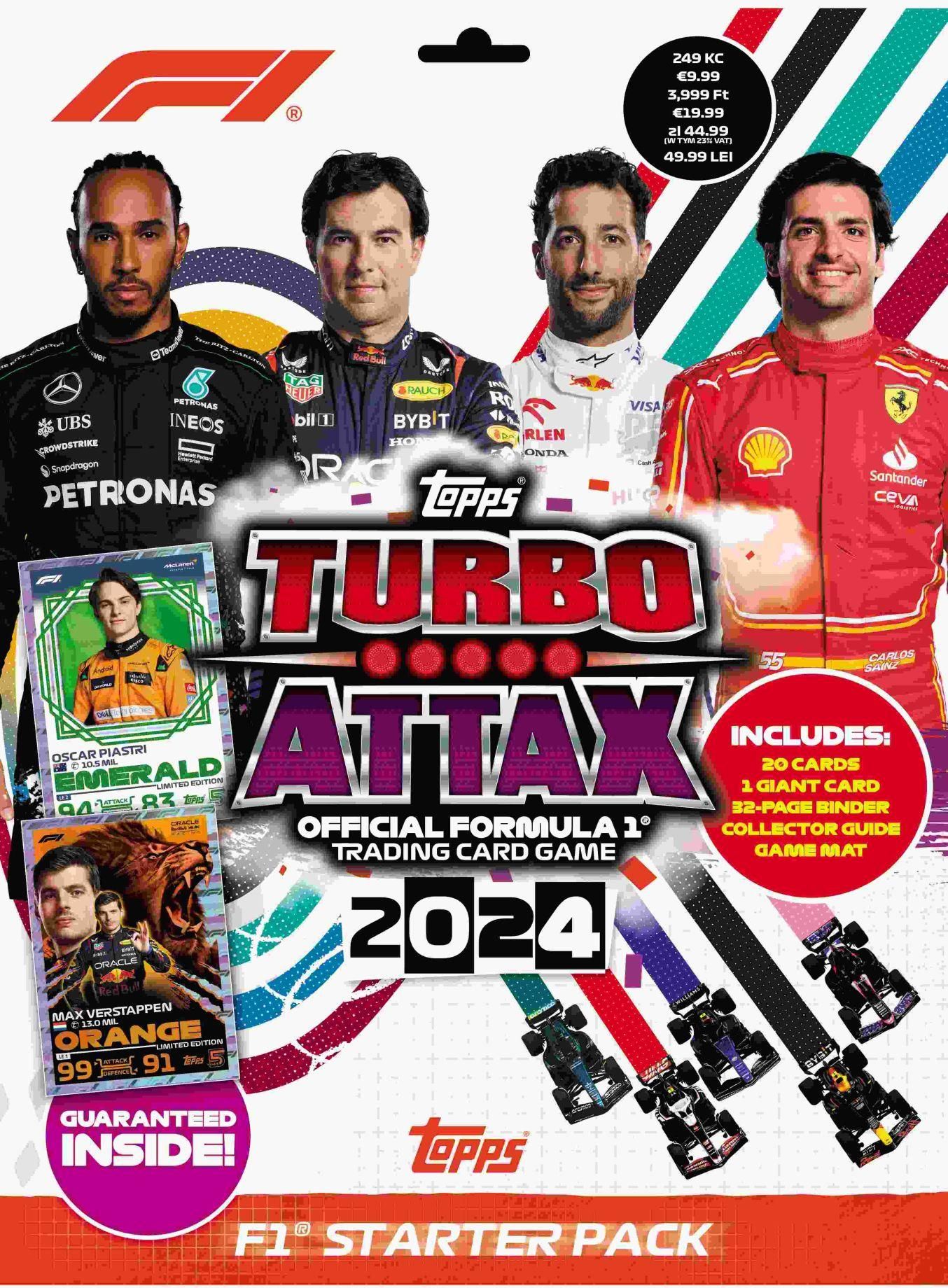 F1 Turbo Attax Official Formula 1 2024 Starter Pack 1 Szt. Mix - Ceny i ...