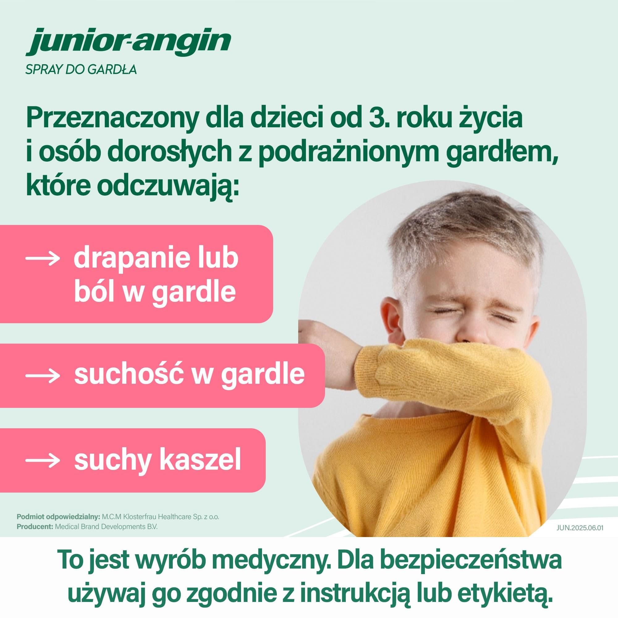 Junior-angin Spray do gardła o smaku wiśniowym, 20 ml - Opinie i ceny ...