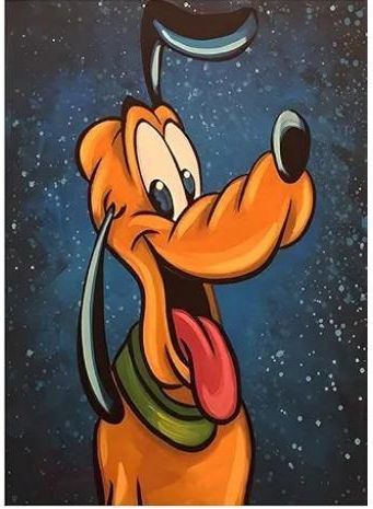 Diamond Diy Disney Pluto Zestaw Do Malowania 5D Mozaika Haft Diamentowy ...