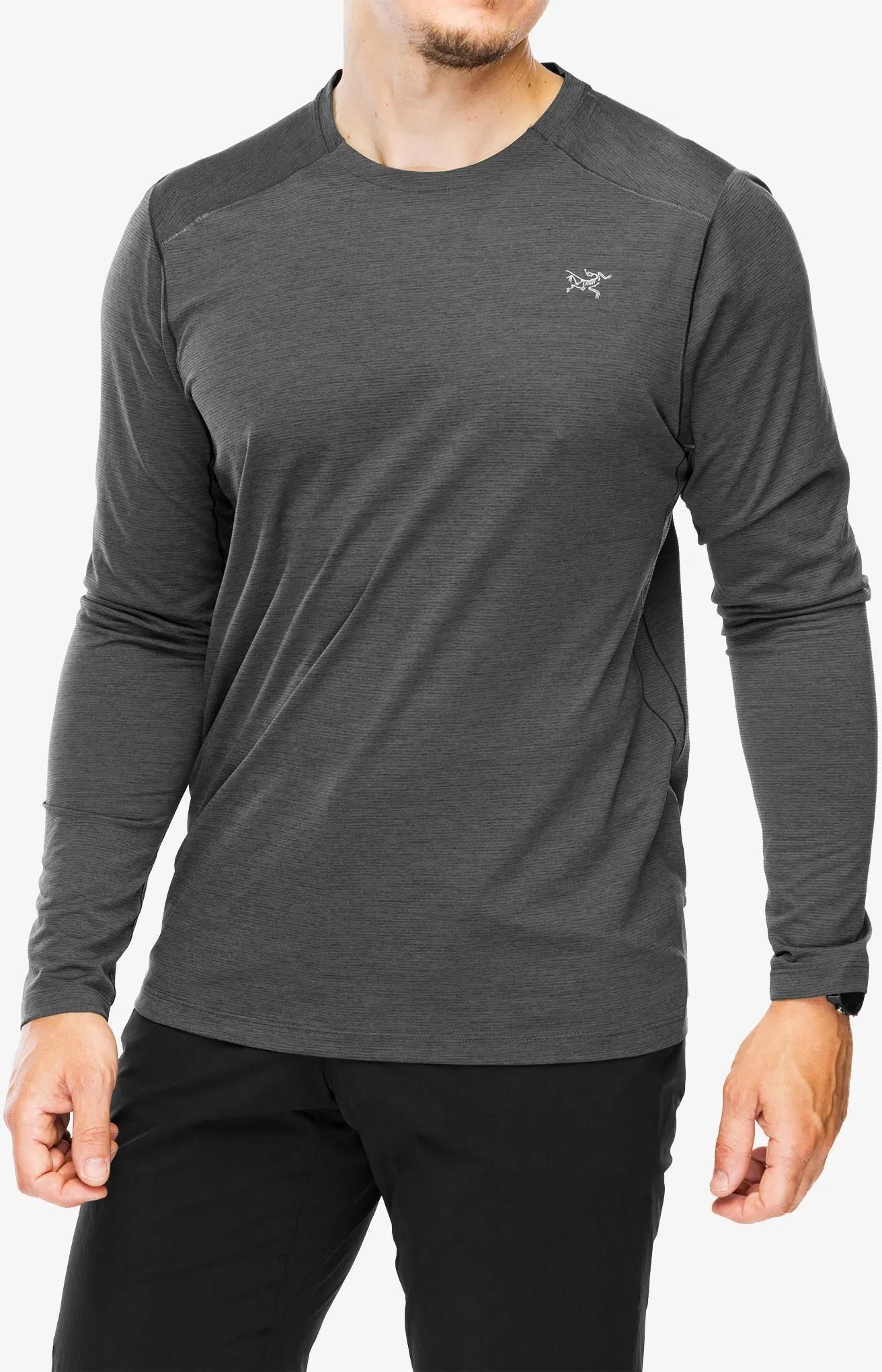 Bluza Biegowa Arcteryx Cormac Crew Neck Shirt Ls - Blk Heather - Ceny i ...
