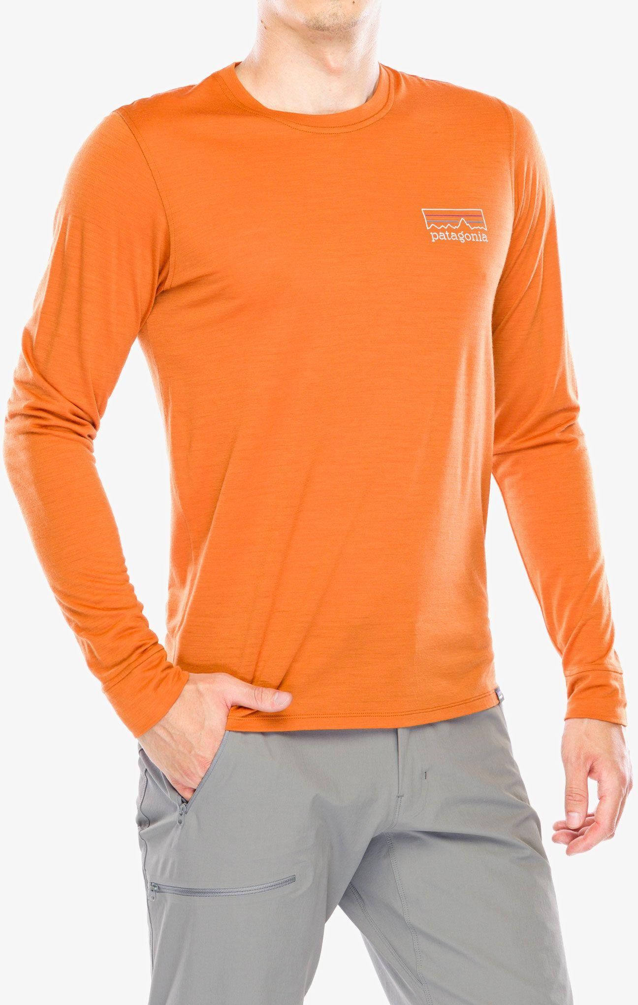 Longsleeve Patagonia L/S Cap Cool Merino Graphic Shirt - Fitz Roy ...