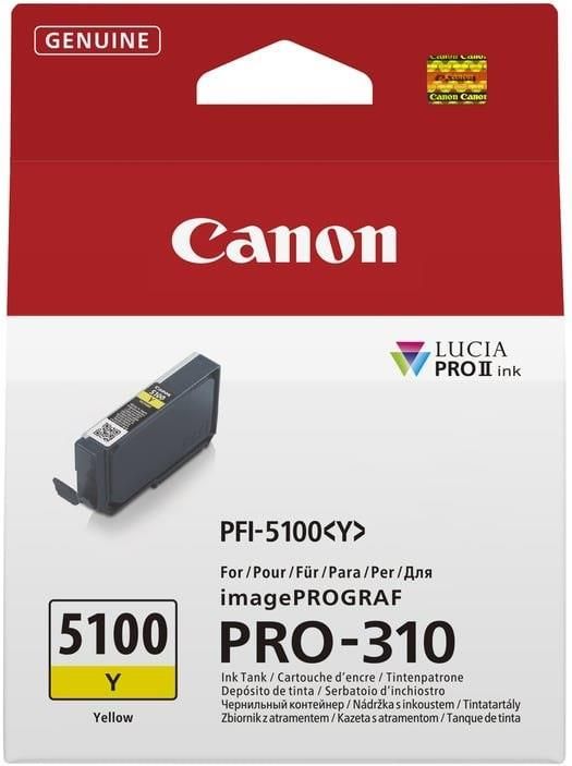Tusz Canon Tusz PFI-5100Y Yellow do PRO-310 (6955C001) do drukarki - Opinie i ceny na Ceneo.pl