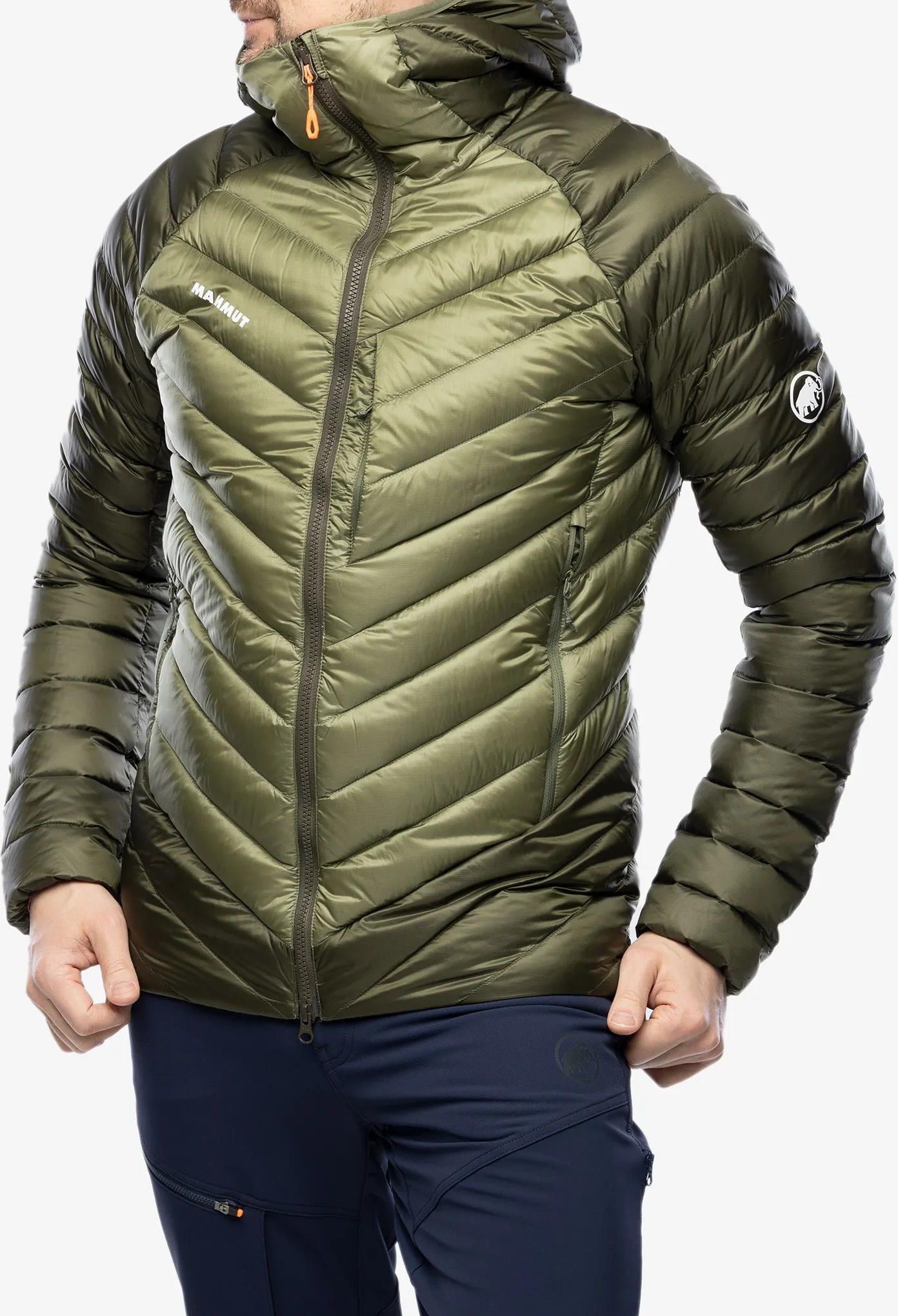 Kurtka Puchowa Mammut Broad Peak In Hooded Jacket - Marsh/Dark Marsh ...