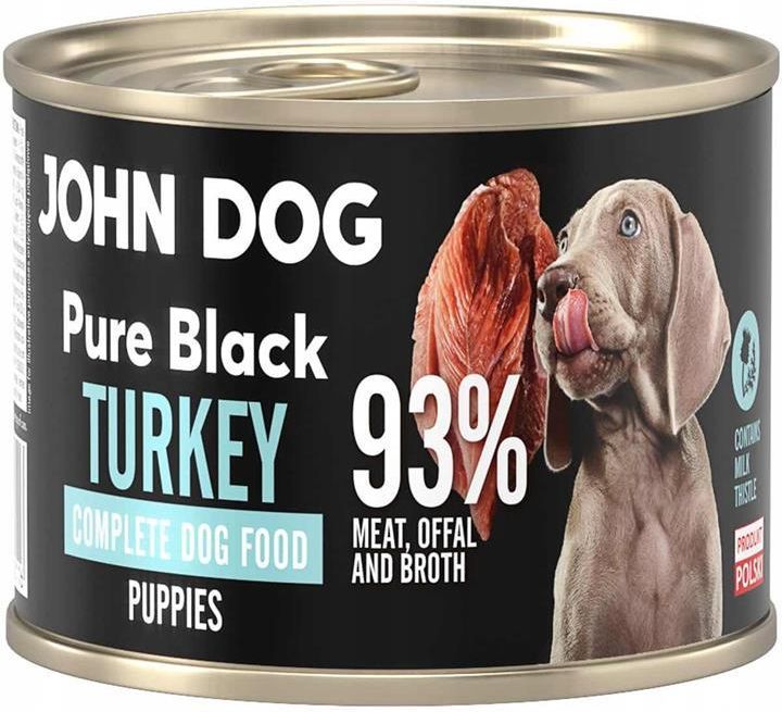 Karma John Dog Pure Black Puppy Indyk 200G - Ceny i opinie - Ceneo.pl