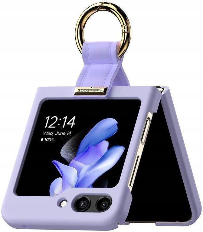 Etui do Samsung Galaxy Z Flip 6 5G F741 Mercury Gold Ring fioleto ...
