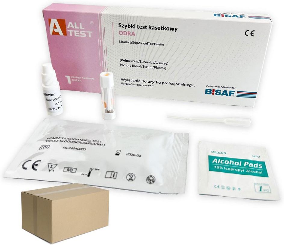 Alltest Biotech Szybki Test Na Odrę Kasetkowy Do Oznaczania Przeciwciał ...