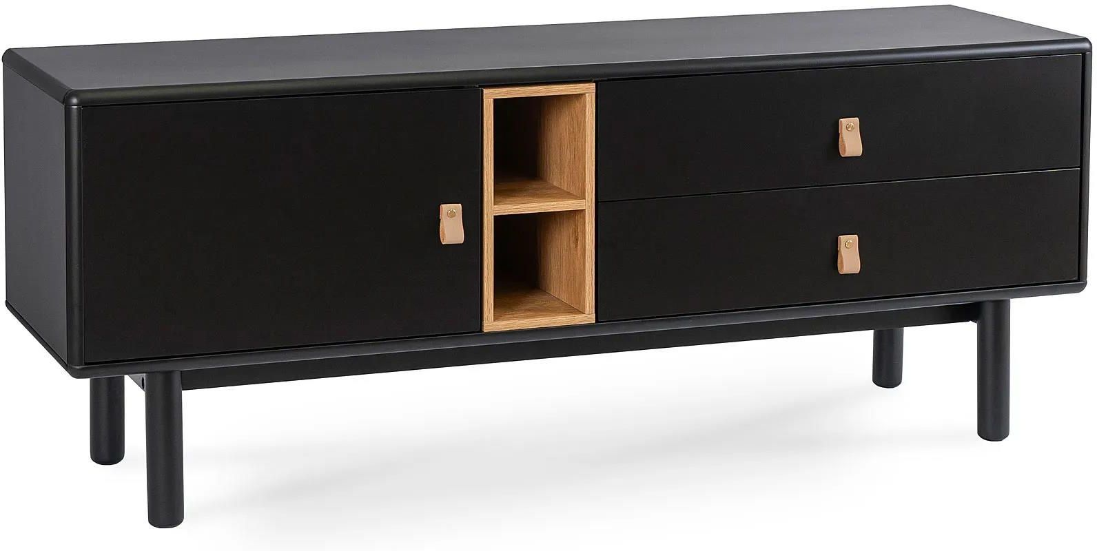 Elior Czarna nowoczesna szafka pod telewizor Licaro 12X - Opinie i ...