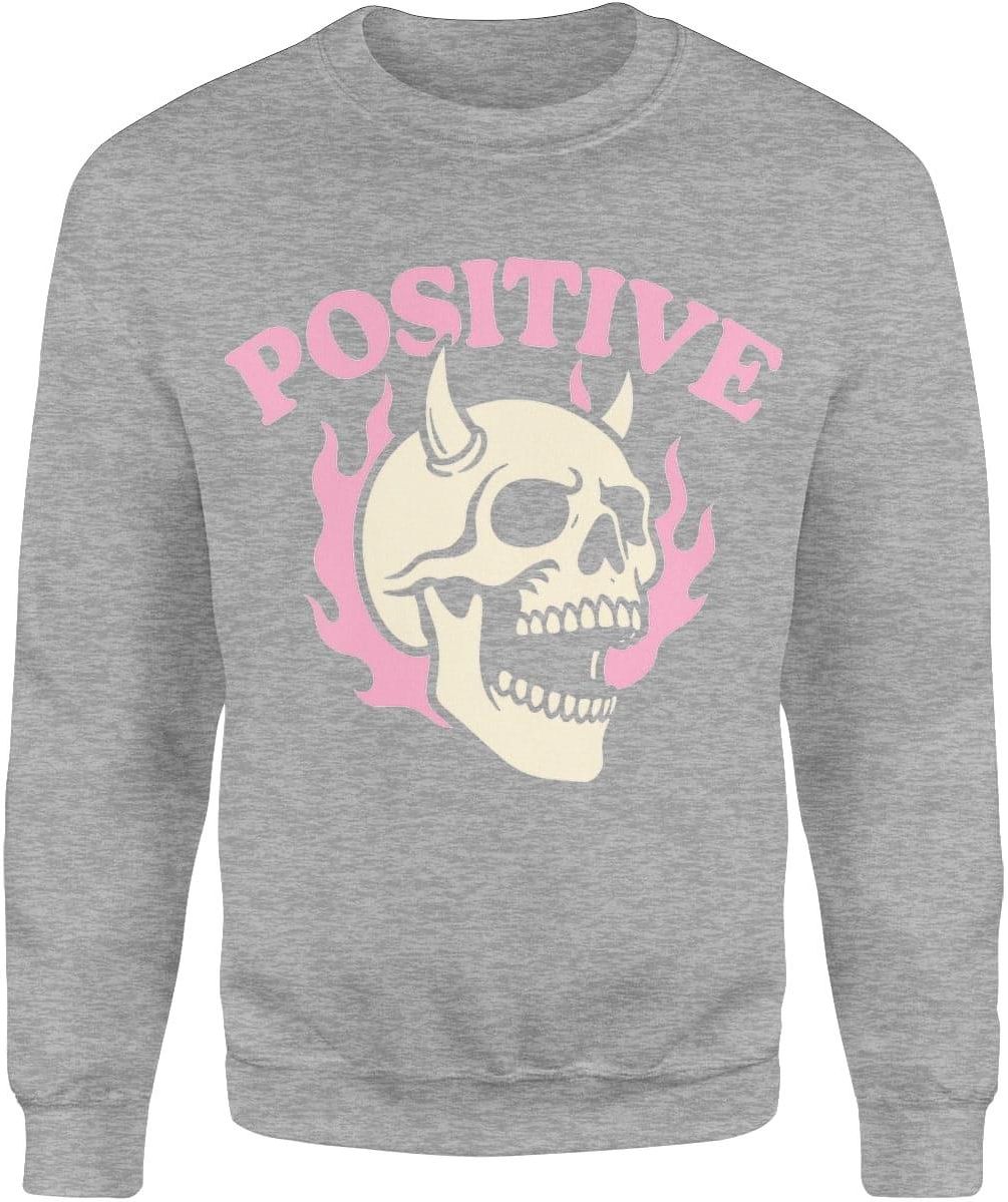 Positive czaszka z rogami aleternatywna Męska bluza (S, Szary) - Ceny i ...