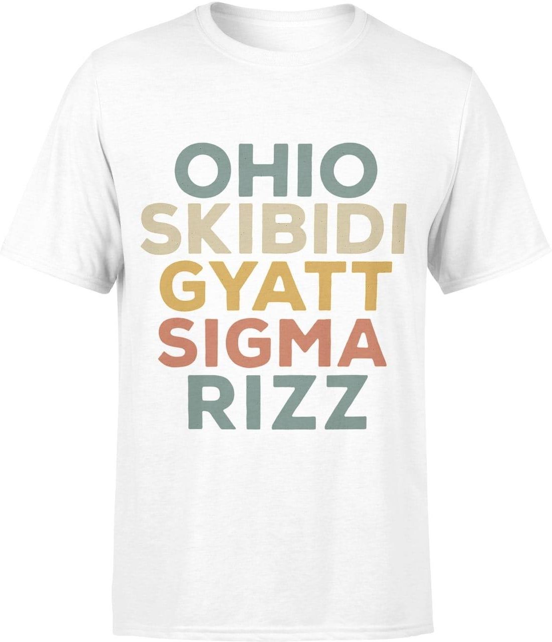 Ohio Skibidi Gyatt Sigma Rizz Rizzler Męska koszulka (L, Biały) - Ceny ...