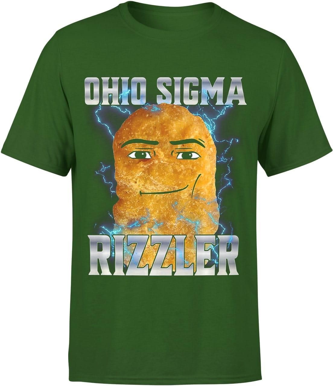 Ohio Sigma Rizzler Chicken Nugget Męska koszulka (XXL, Zielony) - Ceny ...
