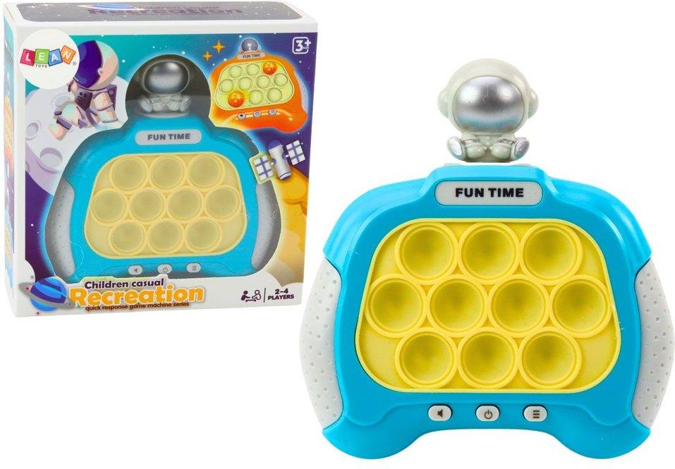 Lean Toys Pop-It Wac A Mole Astronauta Niebieski - Gra dla dziecka ...