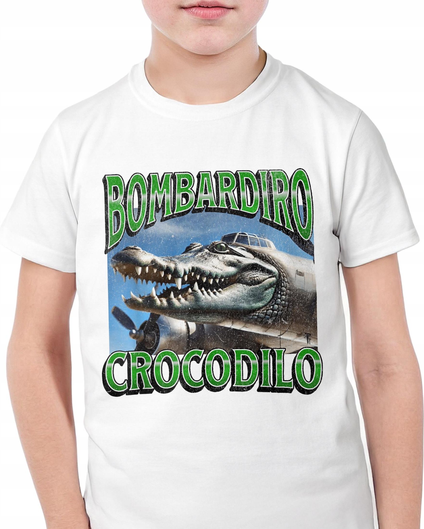 Koszulka biała dziecięca Bombardino Crocodilo viral tiktok brainrot r. 134 - Ceny i opinie ...