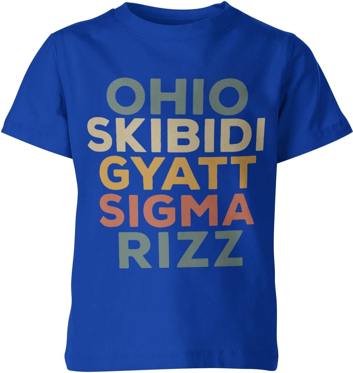 Ohio Skibidi Gyatt Sigma Rizz Rizzler Dziecięca koszulka (140 ...