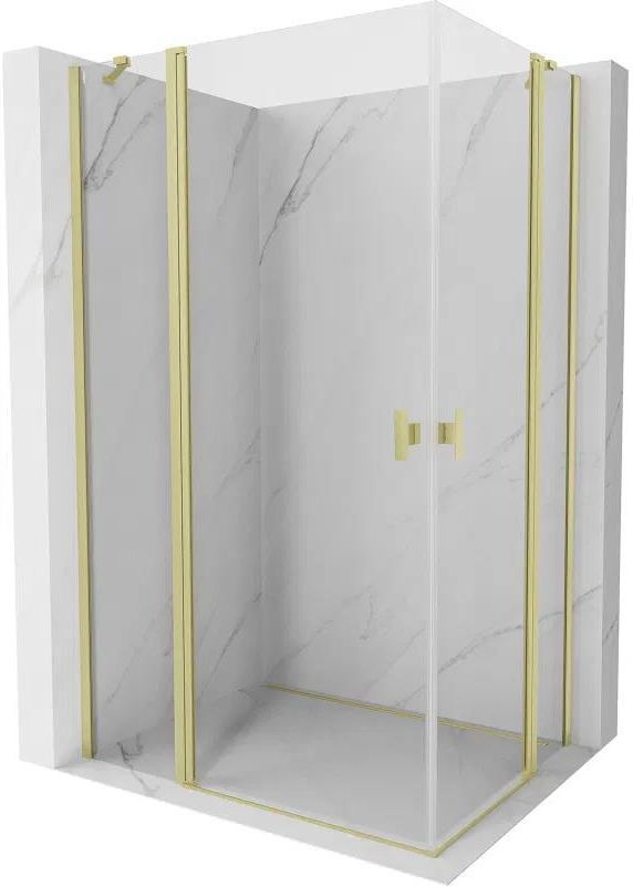 Kabina prysznicowa Mexen Mist Duo 100x85 Złota Szczotkowana 8A4-100-085 ...