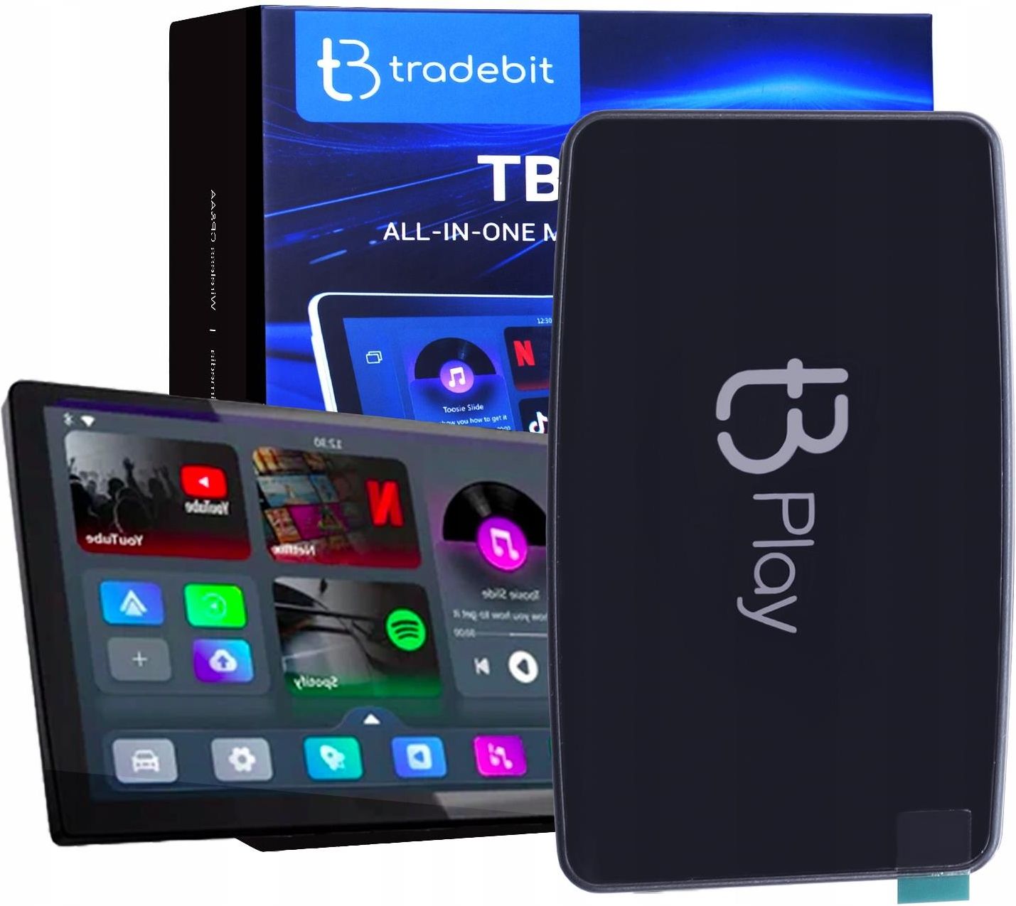 Tradebit Adapter Samochodowy Tb Play Carplay/Android Auto Android 12 ...