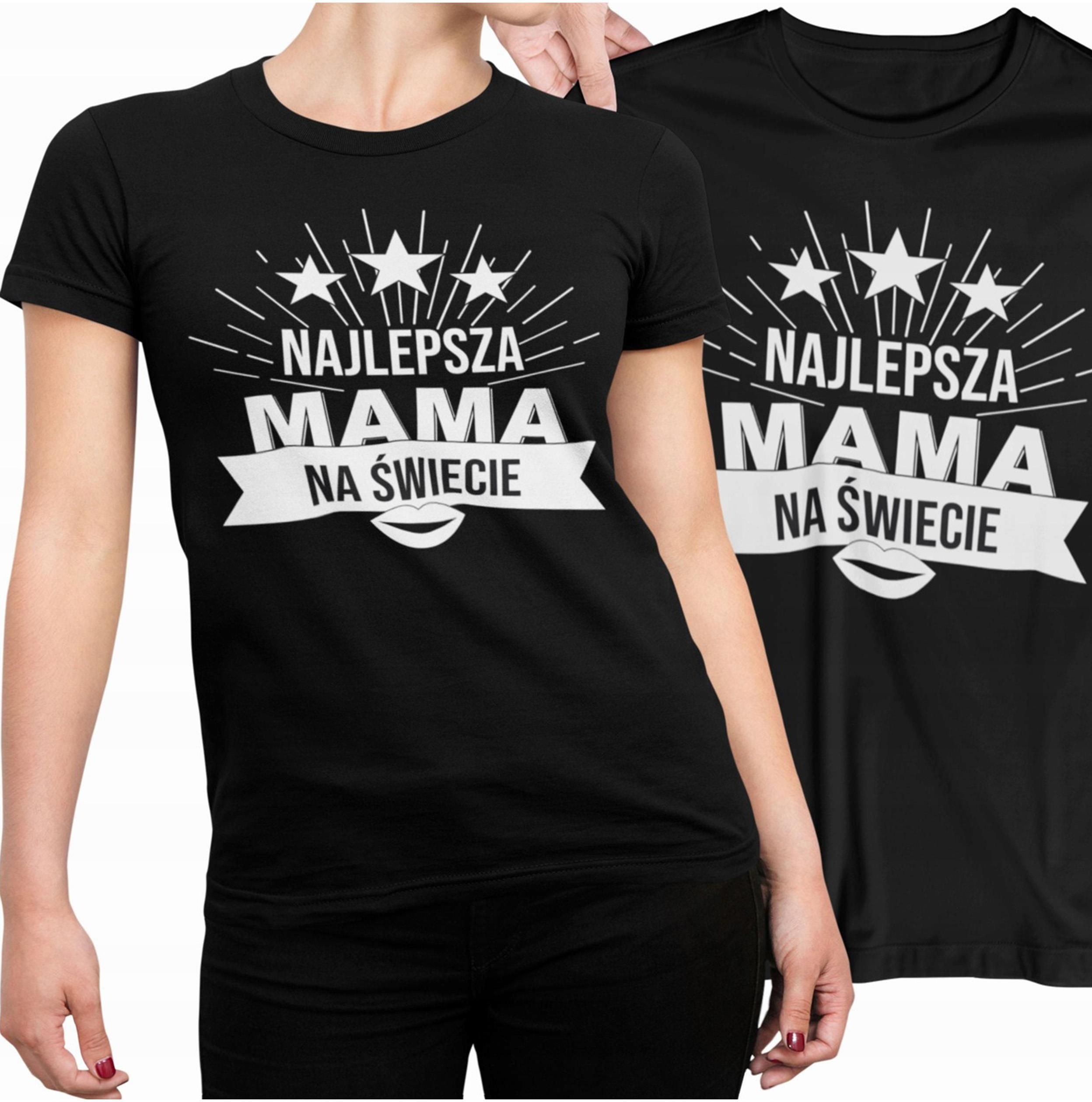 Koszulka Dla Mamy Najlepsza Mama Na Świecie Prez - Ceny i opinie - Ceneo.pl