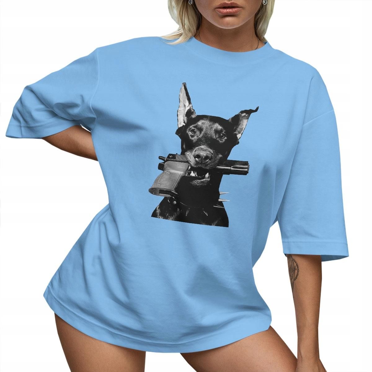 Modna Sukienka Damska Mini Krótka Koszulka Oversize Na Lato Dużo Wzorów ...