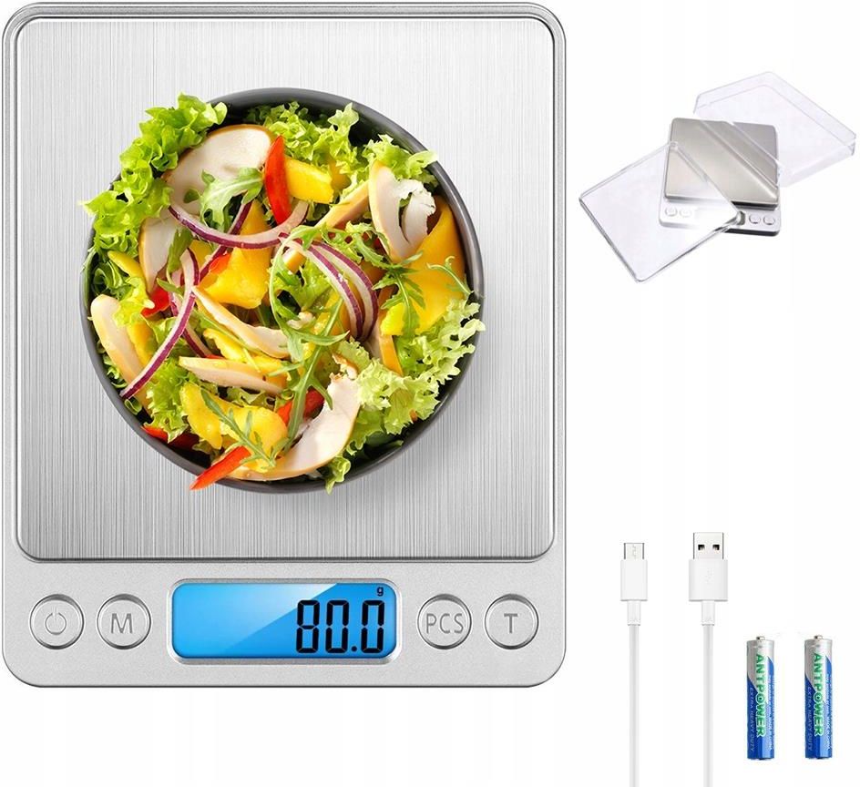 Waga Jubilerska Kuchenna Precyzyjna Lcd 3Kg 0.1G - Ceny i opinie - Ceneo.pl