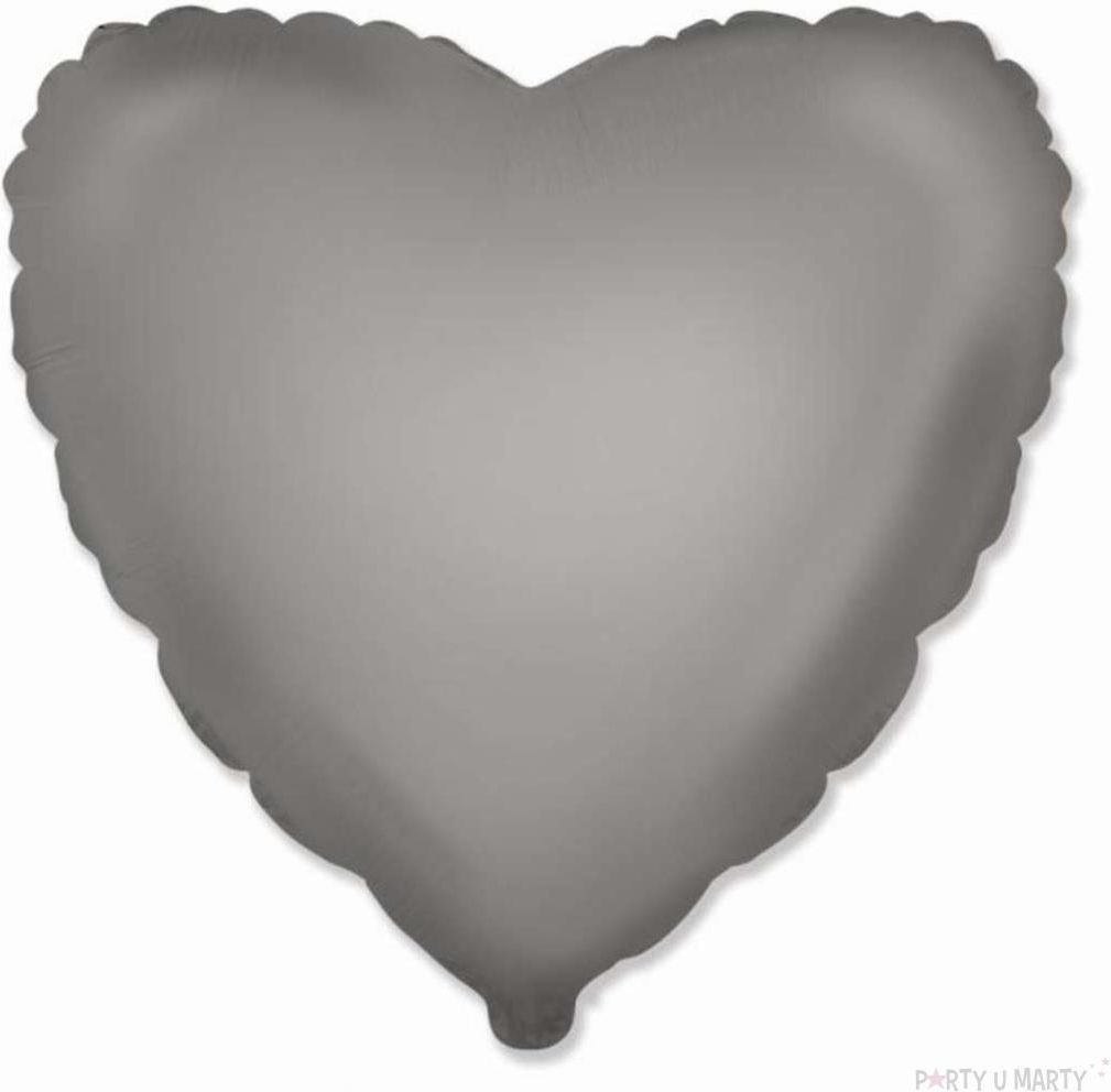 Godan Balon Foliowy Serce Matowe Srebrne Księżycowe 18 45cm Flexmetal - Ceny i opinie - Ceneo.pl