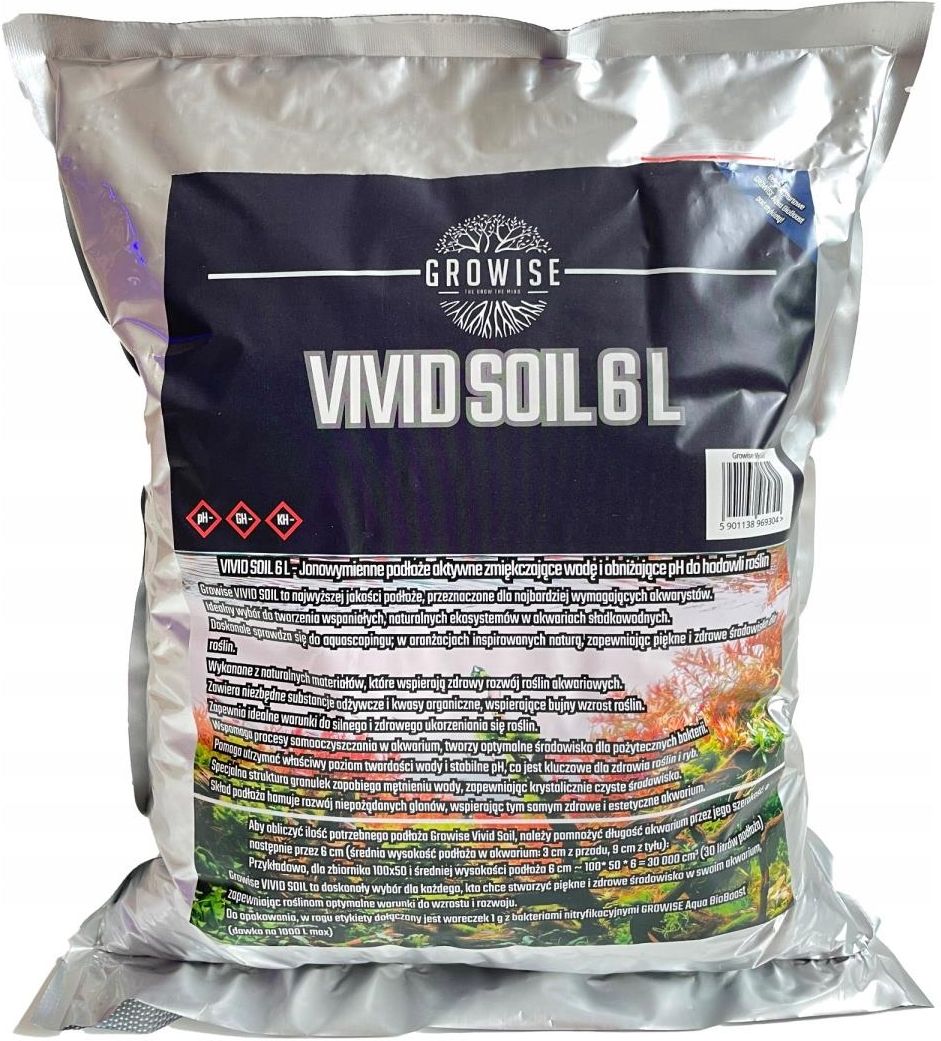 Growise Vivid Soil 6L Podłoże Aktywne Dla Roślin Bakterie Startowe ...