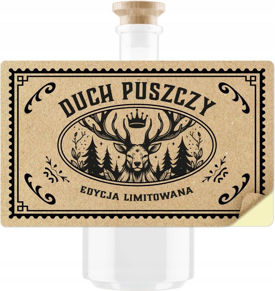 Naklejki Etykiety Duch Puszczy Na Butelki 24 Szt Podlaska Samogonka ...