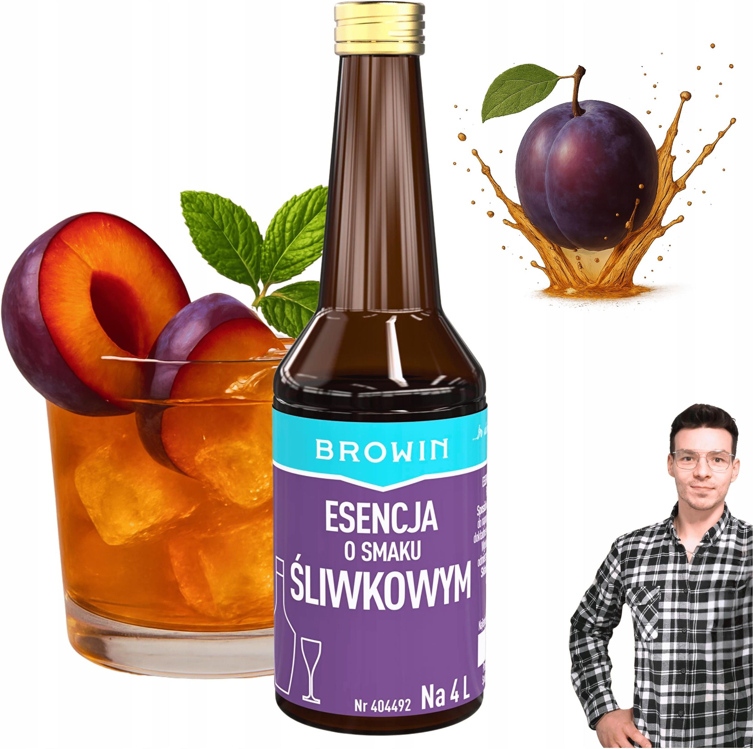 Browin Zaprawka Do Bimbru Alkoholu Śliwkowa Esencja Smakowa 40ml Na 4 L ...