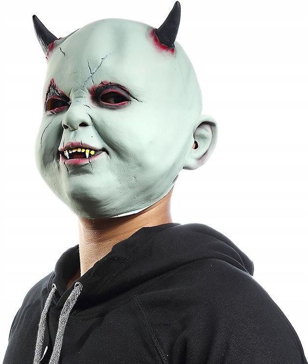 Mały Diabeł Wampir Horror Halloween Wielkanoc Maska Na Prima Aprilis ...