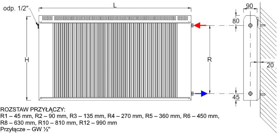 Grzejnik pokojowy Regulus System Regullus 6/50 - Opinie i ceny na Ceneo.pl