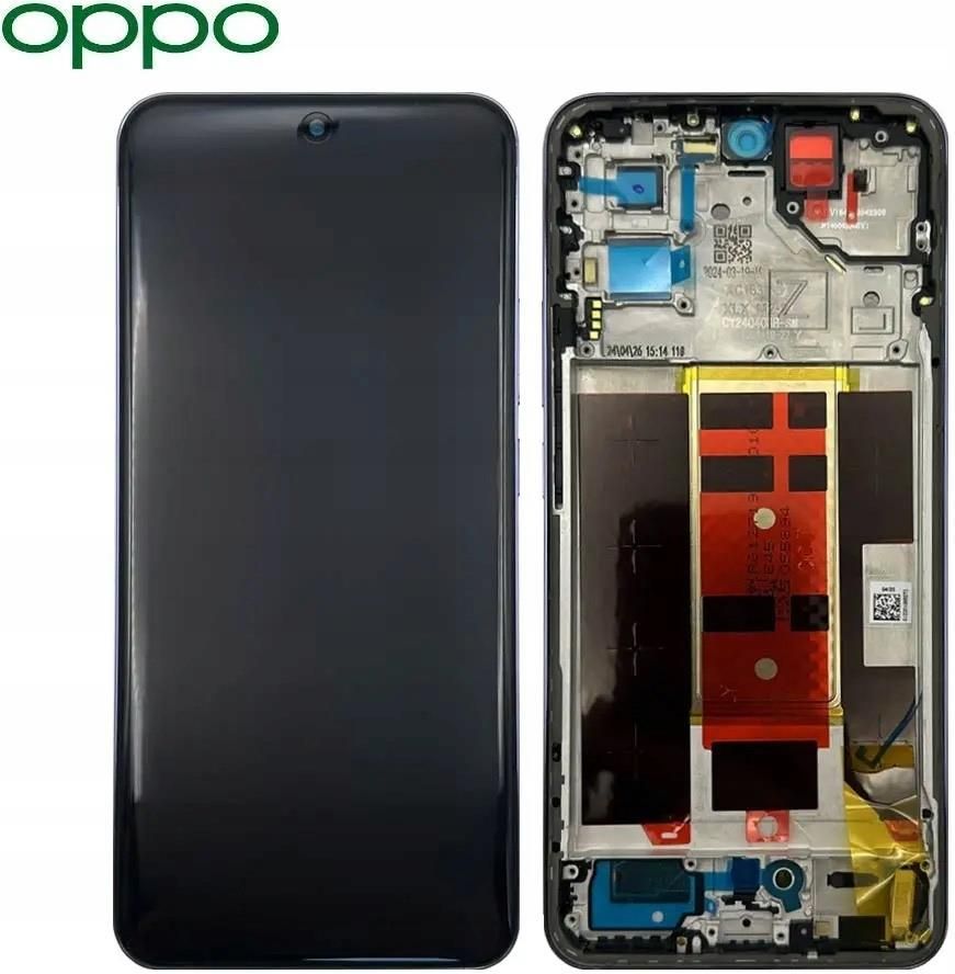 Podzespoły do telefonu Oppo Wyswietlacz Reno 12 Pro Ramka Nebula Silver ...