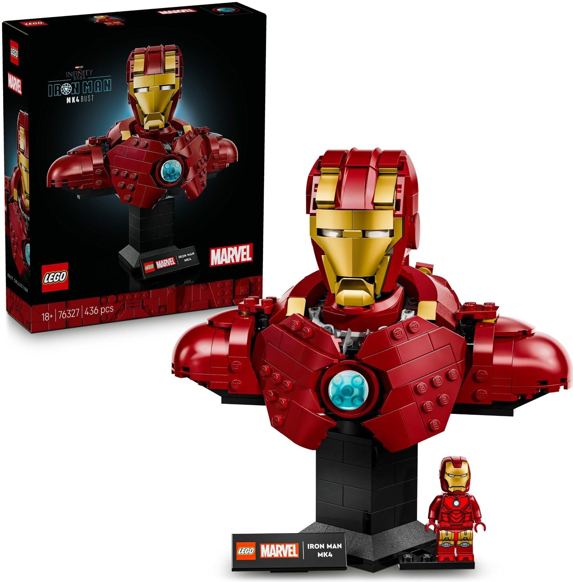 LEGO Marvel 76327 Popiersie Iron Mana MK4 - Ceny i opinie - Ceneo.pl