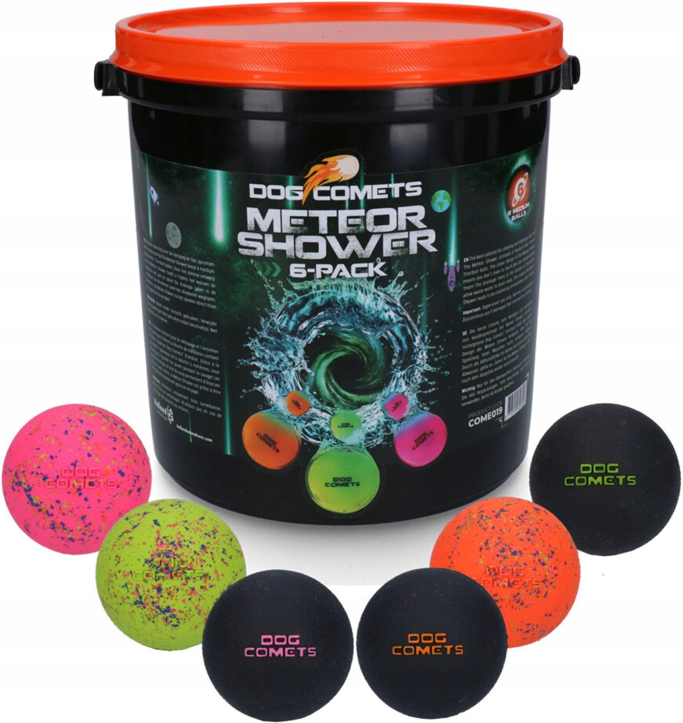 Dog Comets Zestaw 6 Piłek Z Wiadrem Do Mycia Dla Psa 6szt. Meteor ...