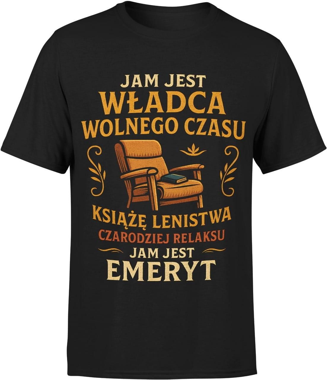 Jam jest emeryt Męska koszulka (XL, Błękit) - Ceny i opinie - Ceneo.pl