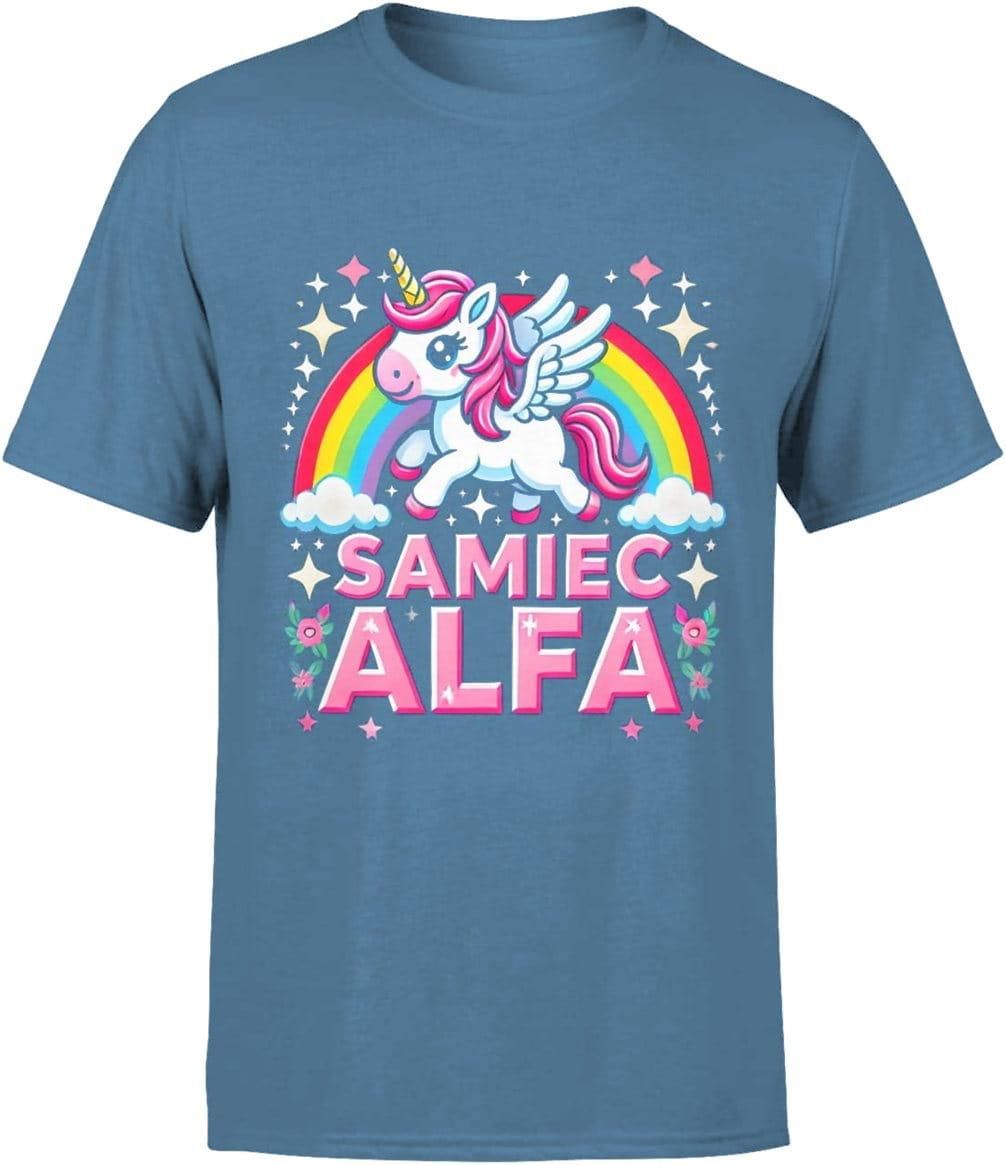 Jednorożec Samiec Alfa Z Koniem Męska koszulka (L, Błękit) - Ceny i ...